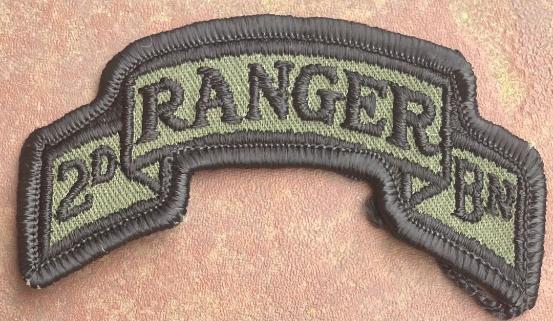 US Army 2nd Ranger Battalion Scroll Subdued Merrowed Edge - Etsy