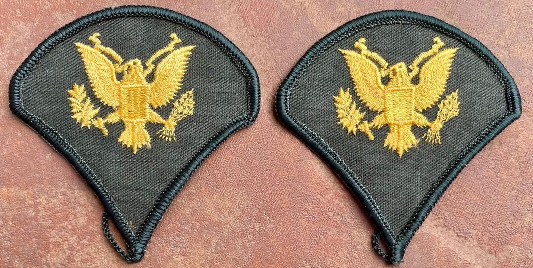 US Army Specialist Chevron Merrowed Edge Set - Etsy