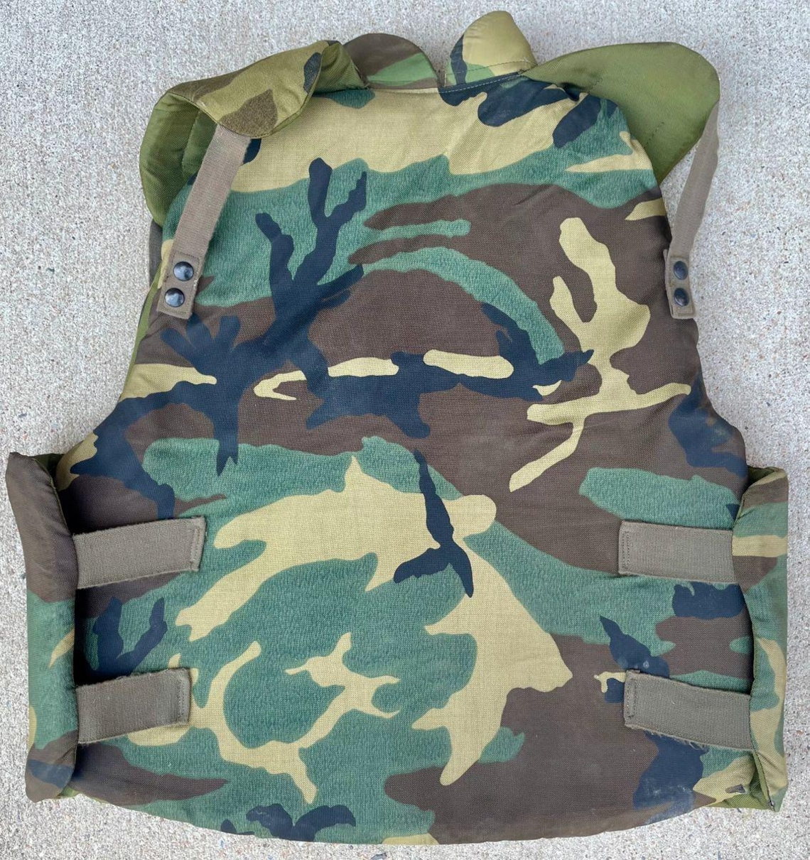 US Army PASGT M81 Woodland Camo Fragmentation Vest Size Large 6 - Etsy