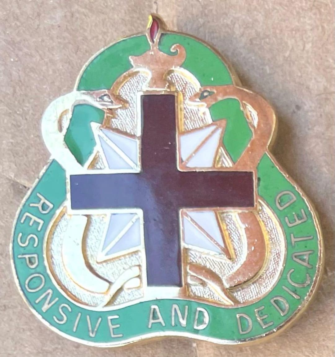 US Army Medical Command DUI Crest Hallmarked - Etsy