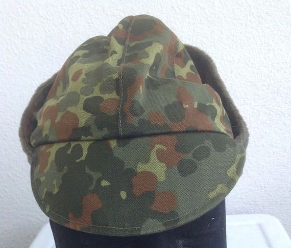 West German Camo Cap Cold Weather Size Small - Etsy