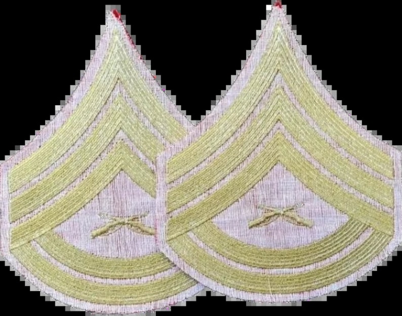 USMC Gunnery Sergeant Evening Dress Chevrons Cut Edge Set - Etsy