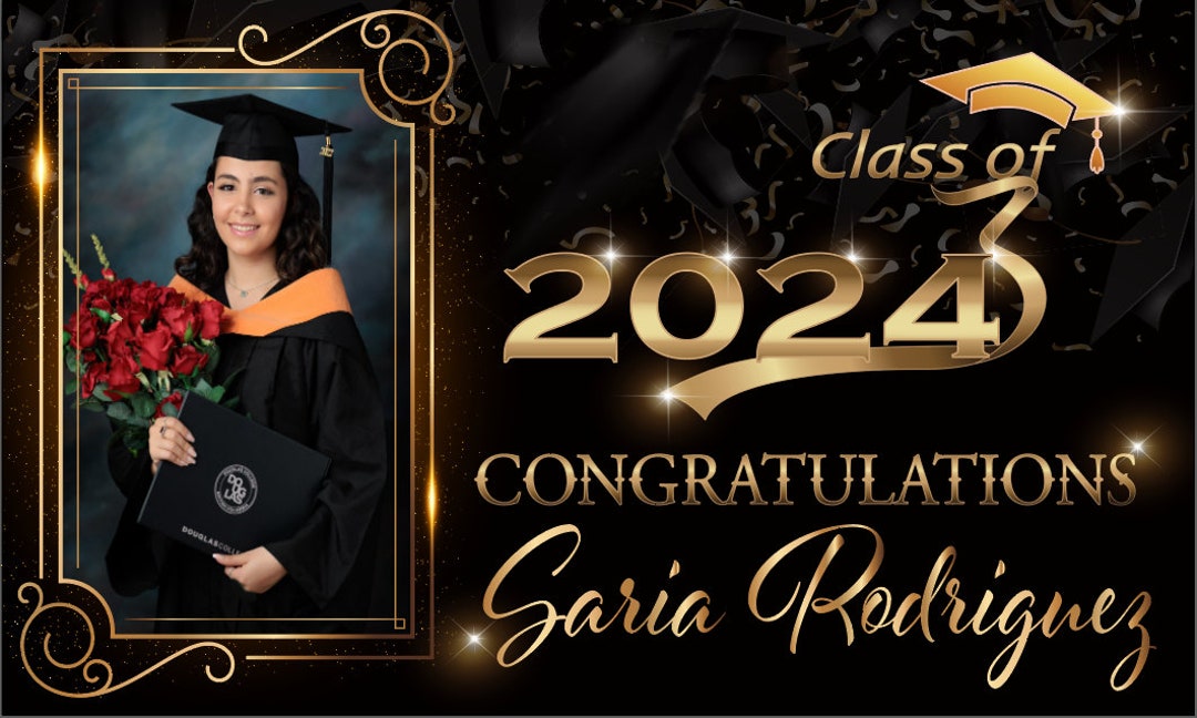 Graduación Senior Banner 2024 Graduado Vinilo Banner Graduación Banner ...