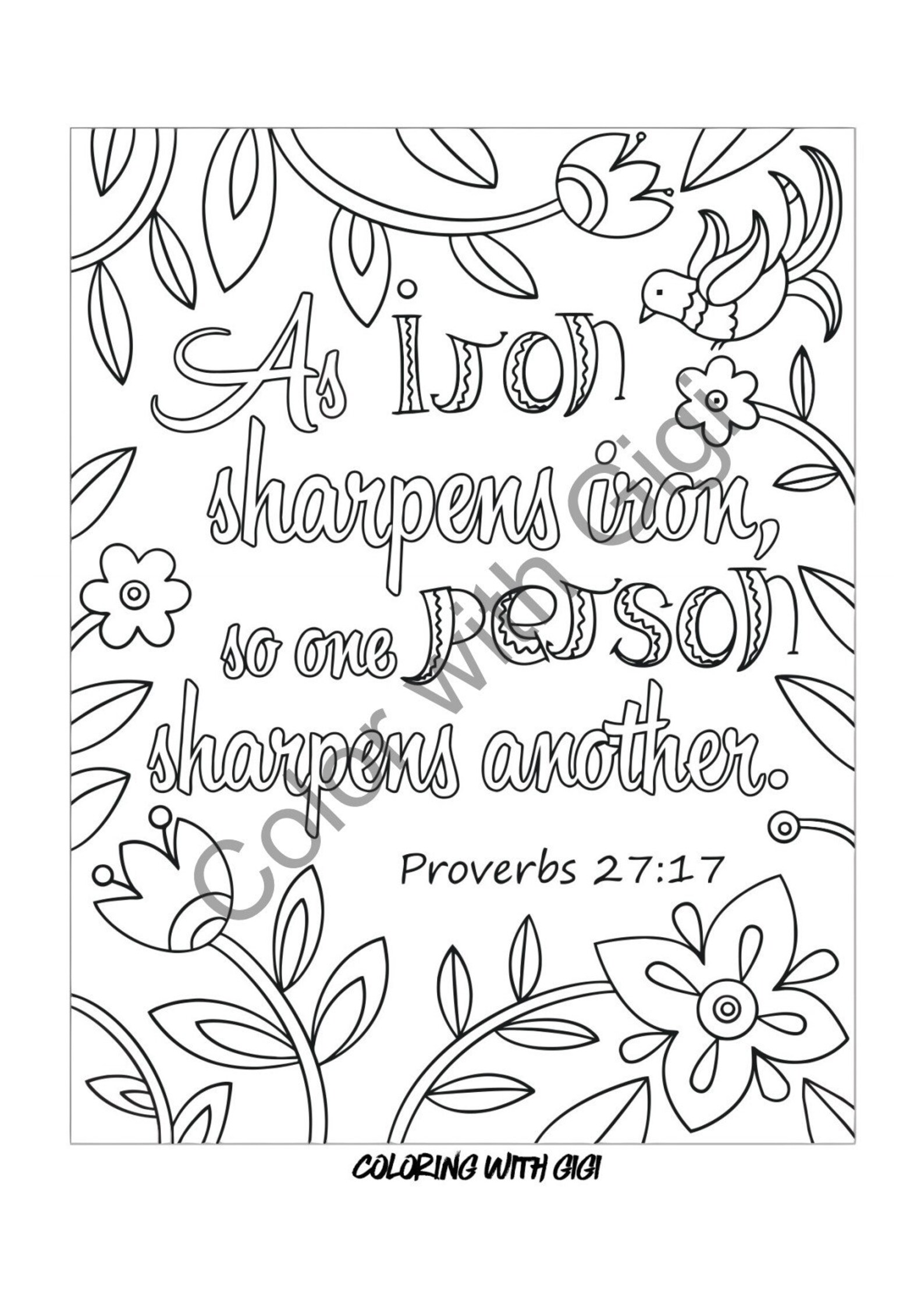 10 Beautifully Illustrated Bible Verses Digital Download | Etsy