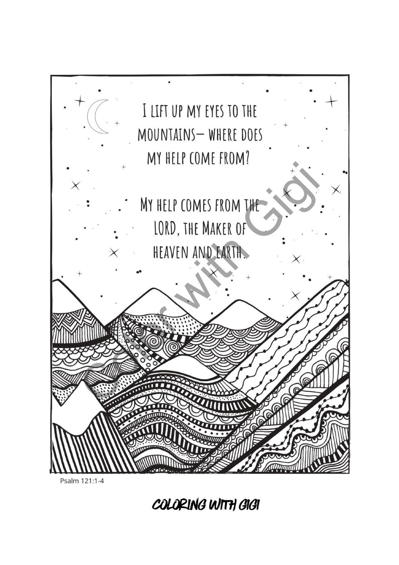 10 Beautifully Illustrated Bible Verses Digital Download | Etsy