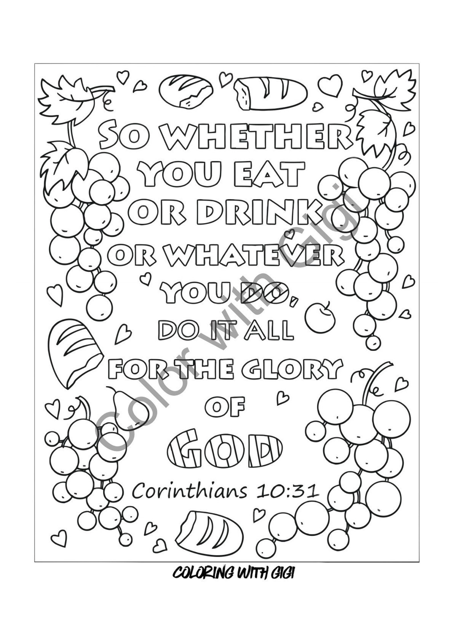 10 Beautifully Illustrated Bible Verses Digital Download | Etsy