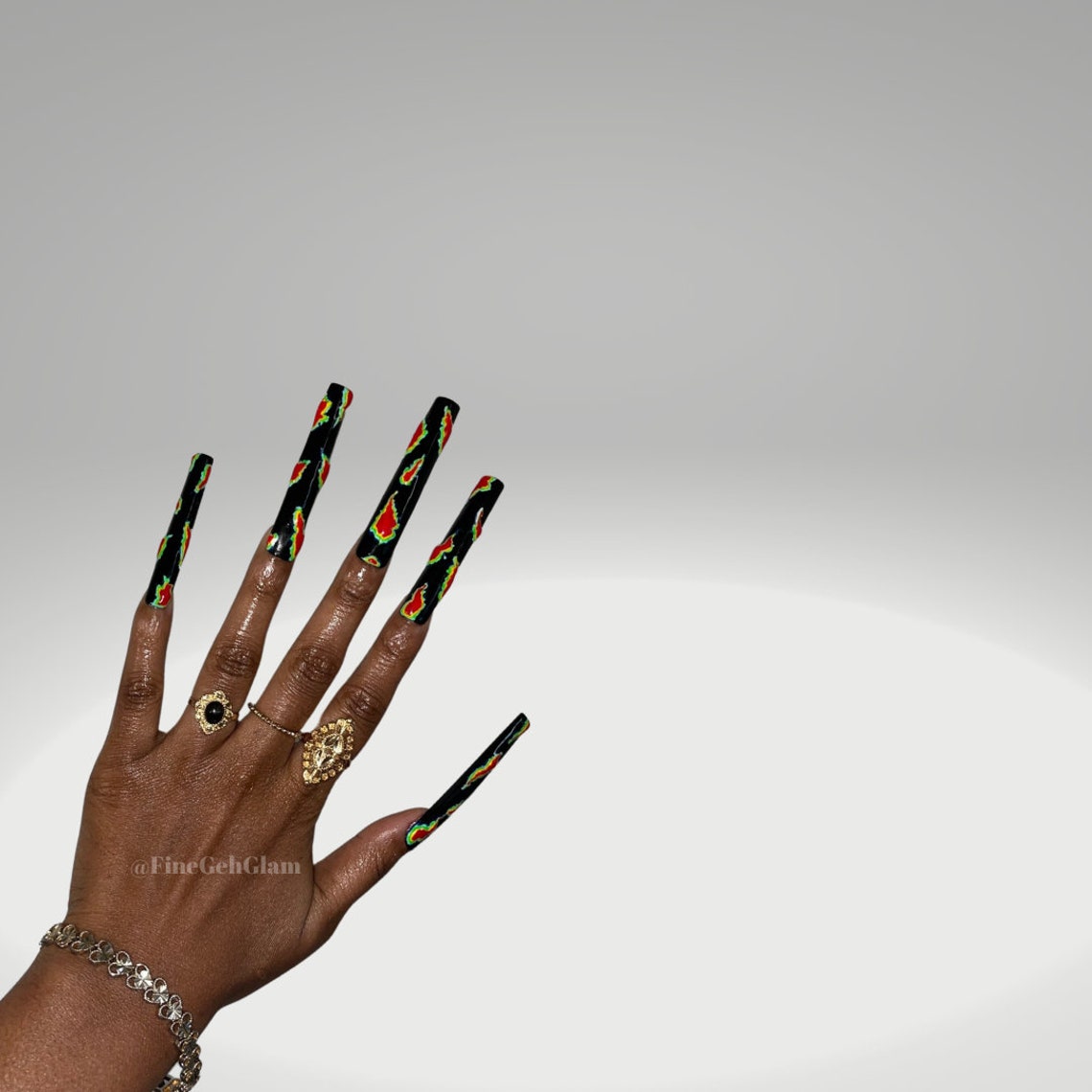 Infrared | Thermal Nails | Black Nails | Textured Nails | Custom Press ...