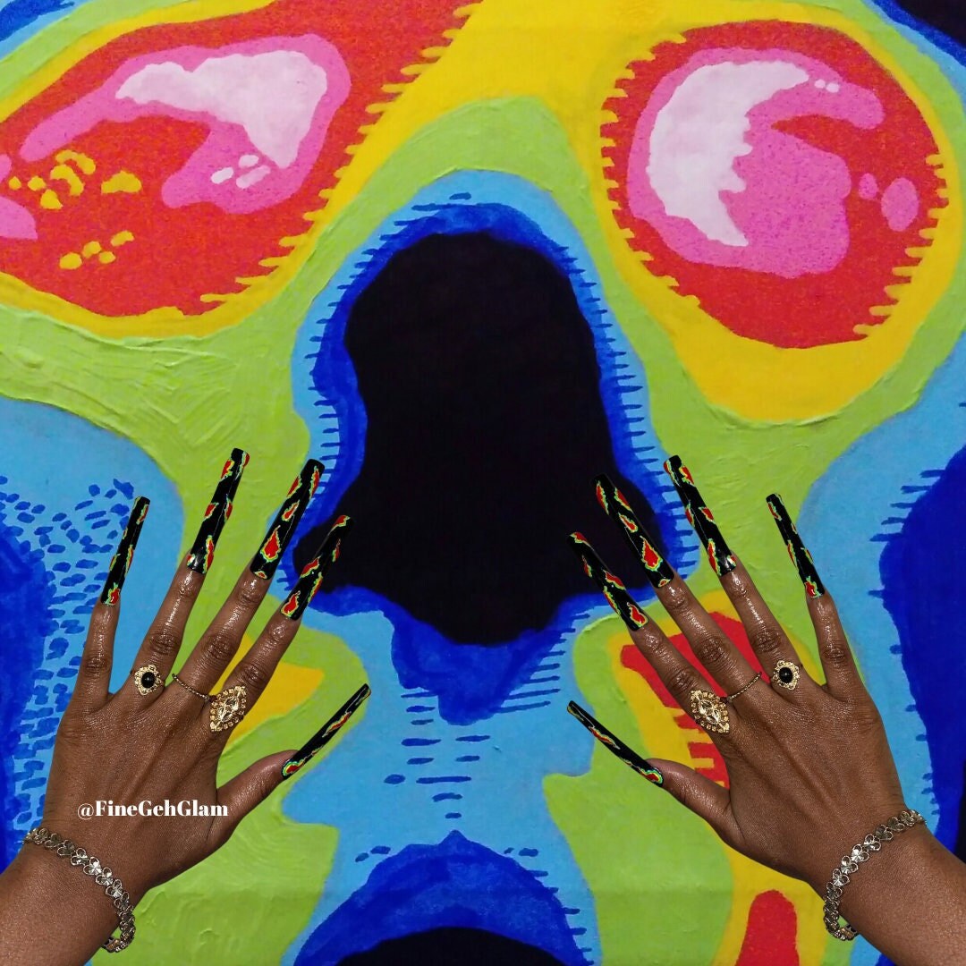 Infrared | Thermal Nails | Black Nails | Textured Nails | Custom Press ...