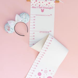 Pink Ride Height Growth Chart Disneyland OR Disneyworld - Etsy