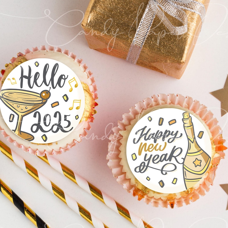 New Year Cake Topper - Etsy