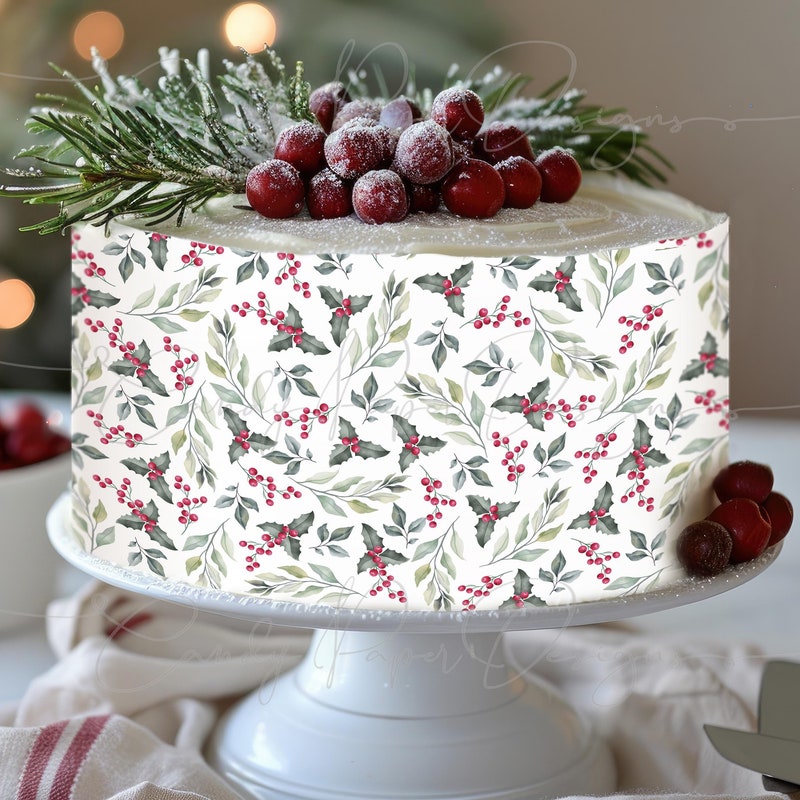 Edible Christmas Cake Decorations - Etsy