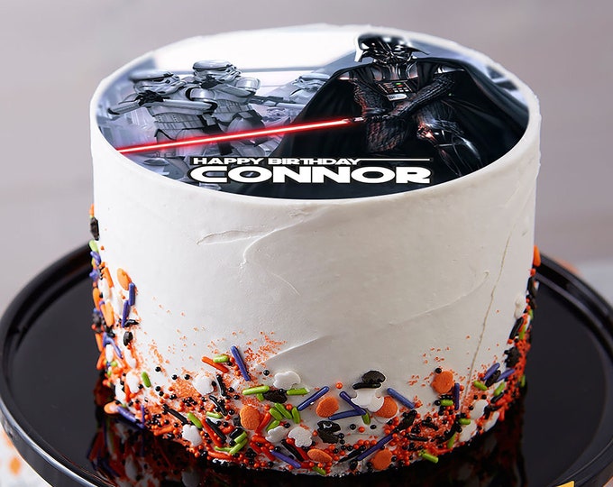 Galaxy Cake Topper, Dark Side Cake Topper, May the Forties Be With You ...