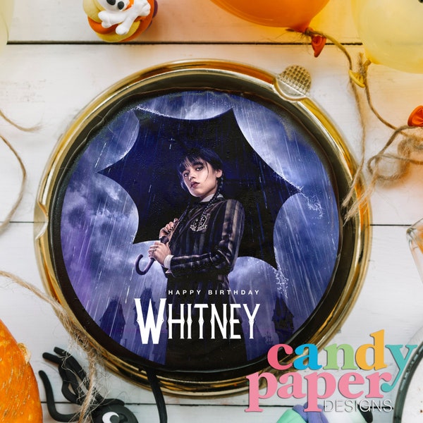 Wednesday Addams Birthday Cake Decorations - Etsy