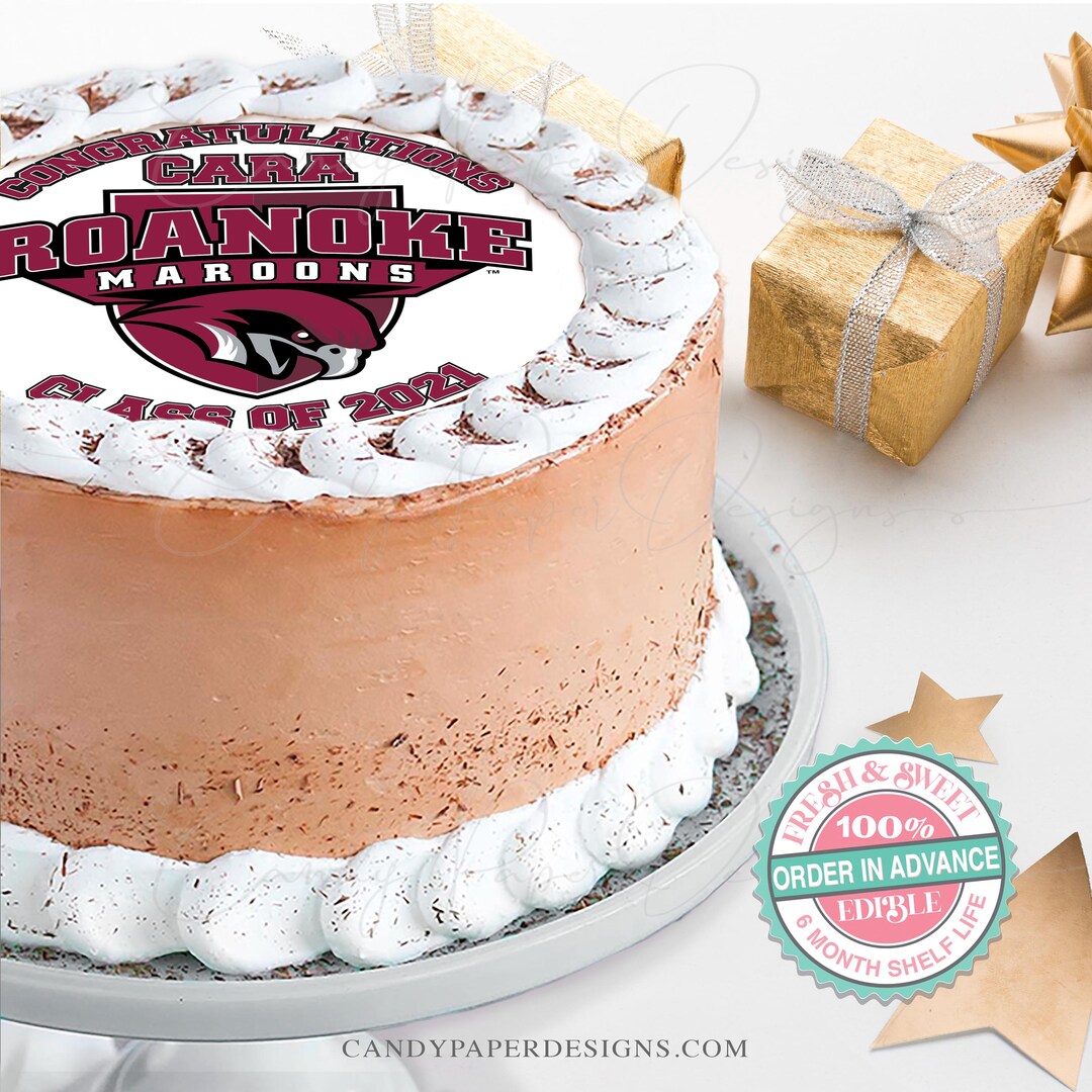 Custom Graduation Cake Topper, Edible Image, High School Logo - Etsy