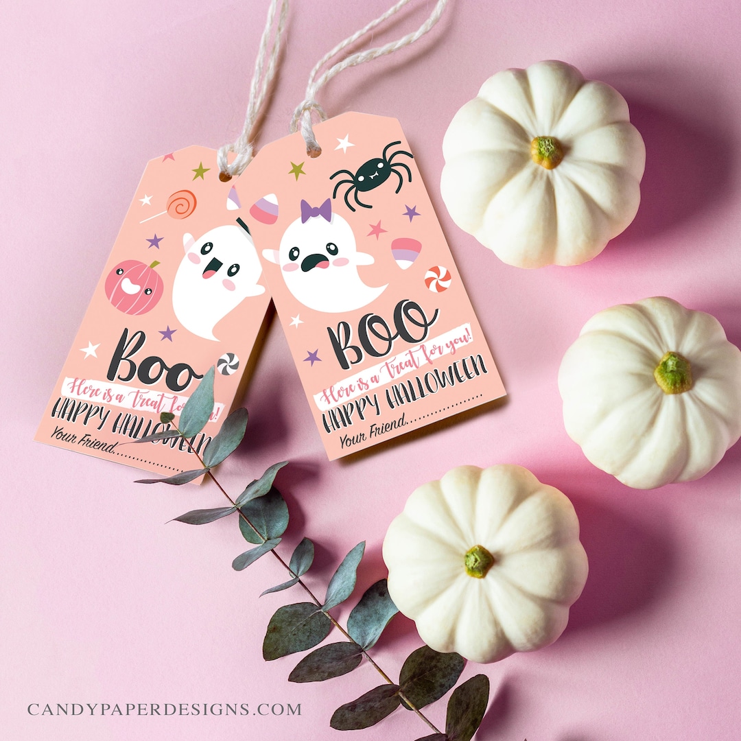 Printable Ghost Gift Tags, Halloween Favor Tags (digital Download) - Etsy