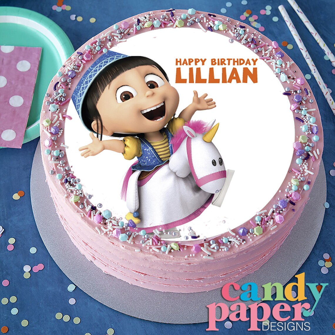 Despicable Me Edible Cake Topper Minions Edible Cake Topper - Etsy