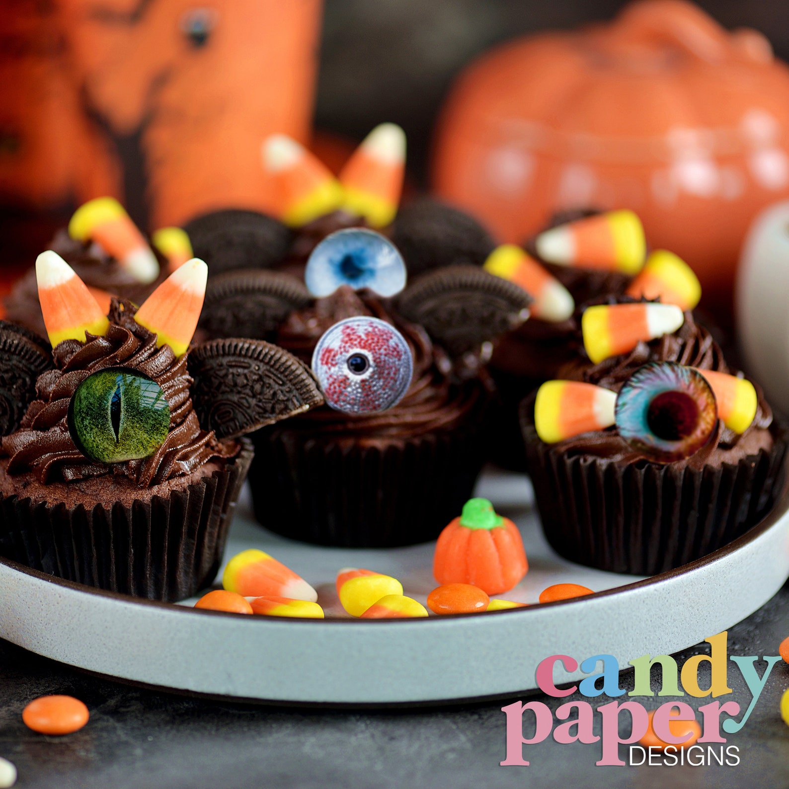 Edible Eyeballs 48 Eyes Edible Topper Halloween Sugar Eyes - Etsy