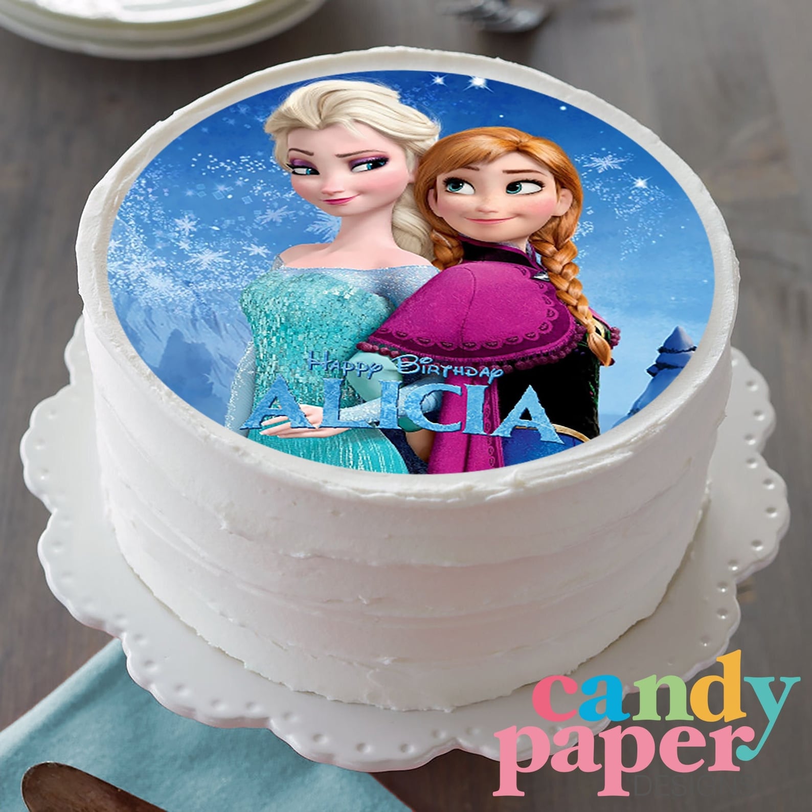 Princess Edible Cake Topper Elsa Edible Cake Topper Edible - Etsy
