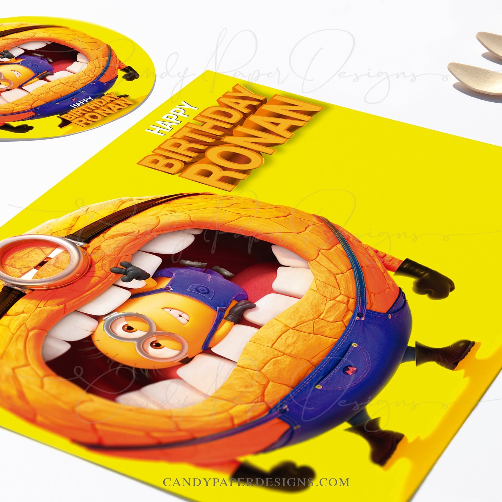 Minions Edible Cake Topper, Despicable Me Edible Cake Topper, Edible ...