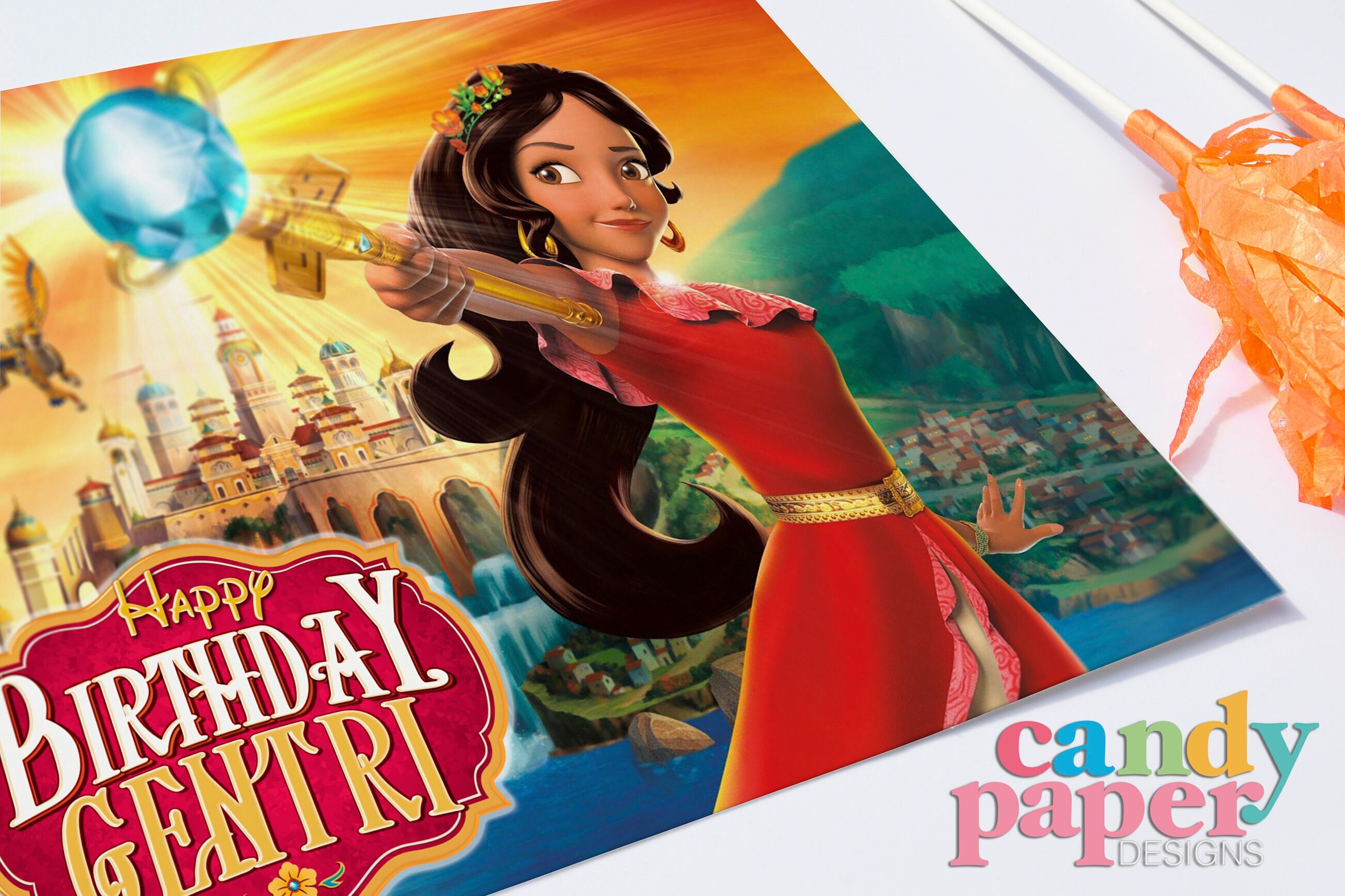 Elena of Avalor Edible Cake Topper, Edible Topper, Edible Image, Image ...