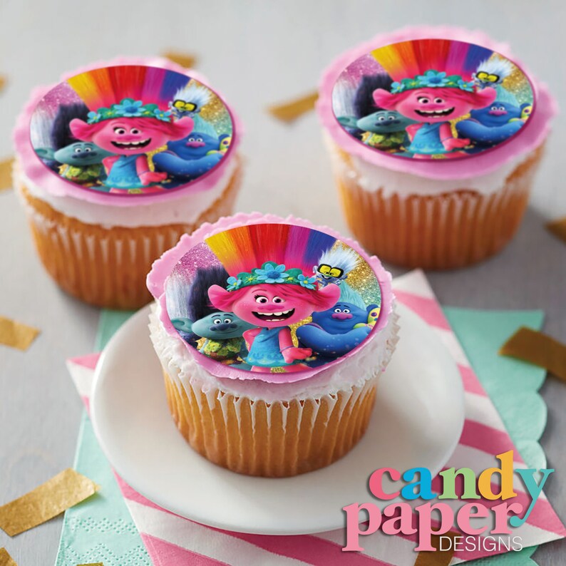 Trolls Edible Topper Edible Cake Topper Edible Image Image - Etsy