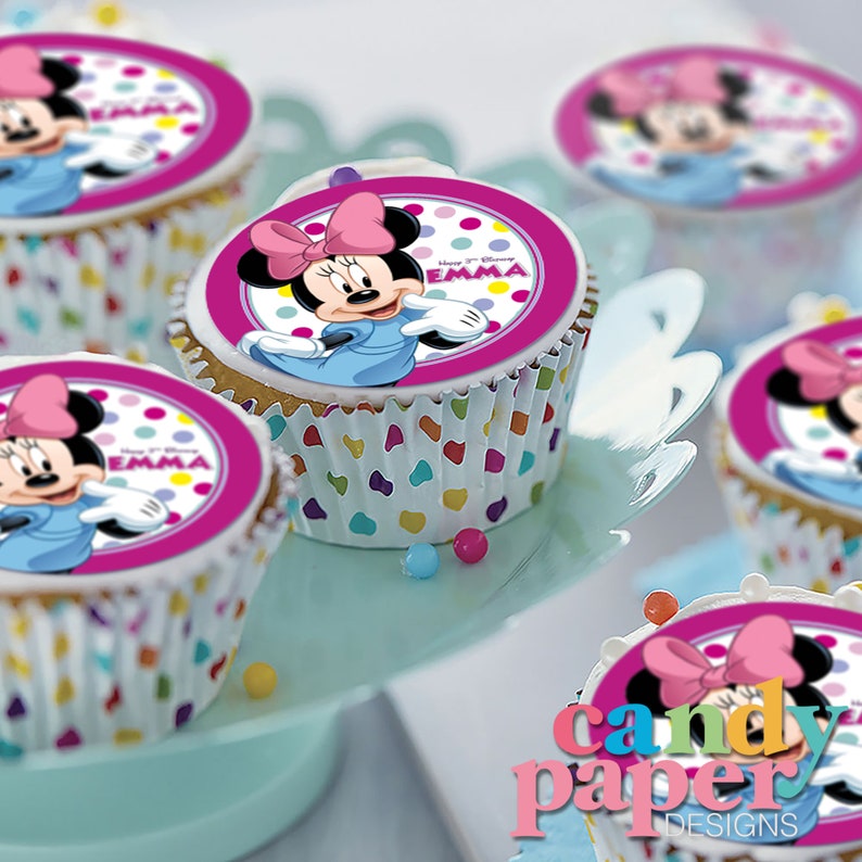 Minnie Mouse Edible Cake Topper Edible Topper Edible Image - Etsy