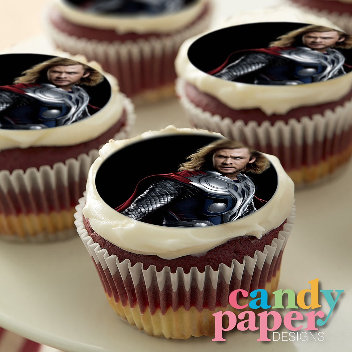 The Avengers Edible Cake Topper Thor Edible Cake Topper - Etsy