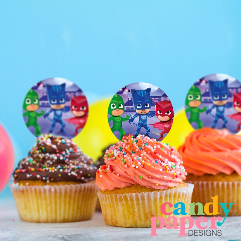 PJ Mask Edible Cake Topper Edible Topper Edible Image Image - Etsy