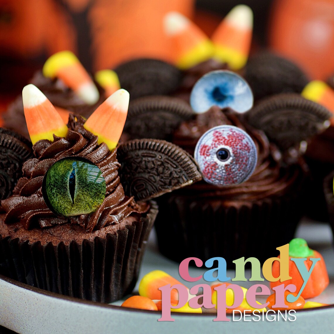 Edible Eyeballs 48 Eyes Edible Topper Halloween Sugar Eyes - Etsy