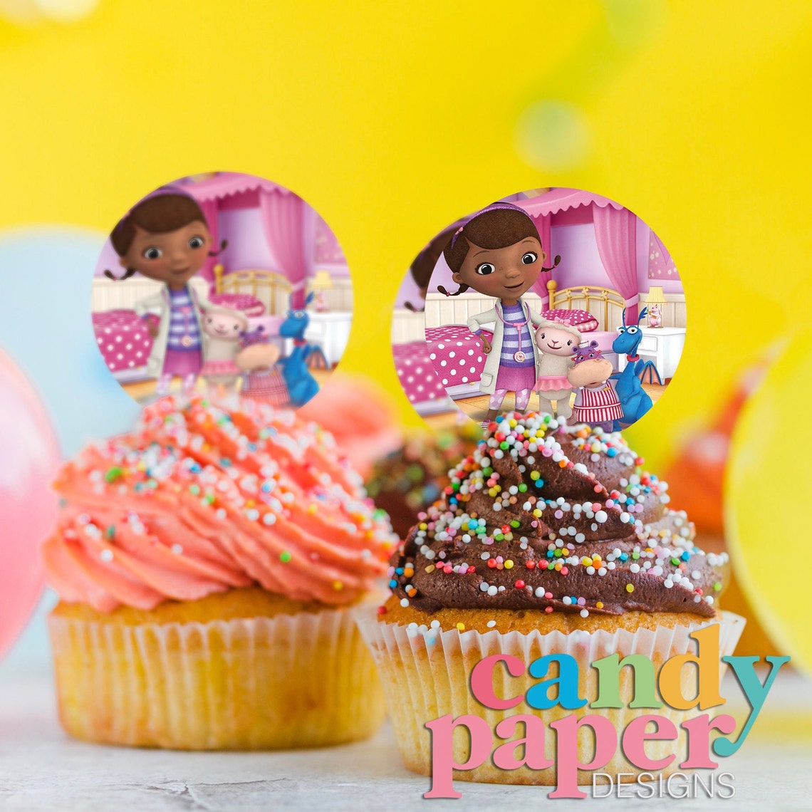 Doc Mcstuffins Edible Topper, Edible Cake Topper, Edible Image, Image ...