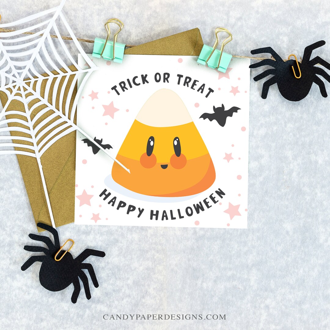 Digital Download Printable Candy Corn Gift Tags, Halloween Favor Tags ...