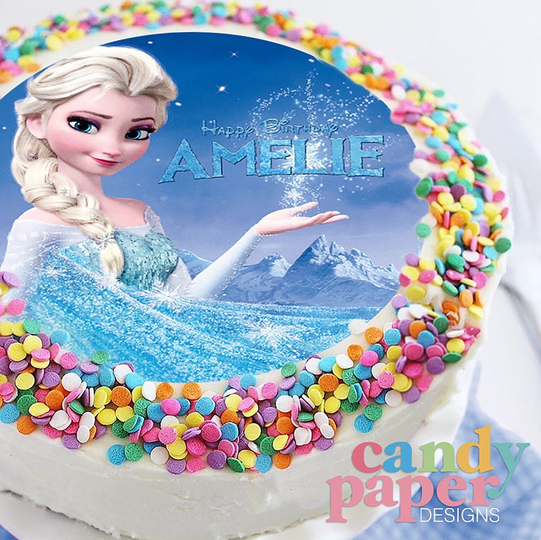 Frozen Edible Cake Topper, Edible Cake Topper, Edible Image, Image ...