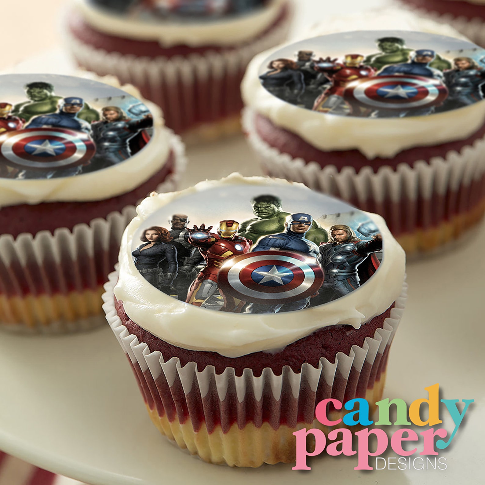 The Avengers Edible Cake Topper Edible Cake Topper Edible - Etsy