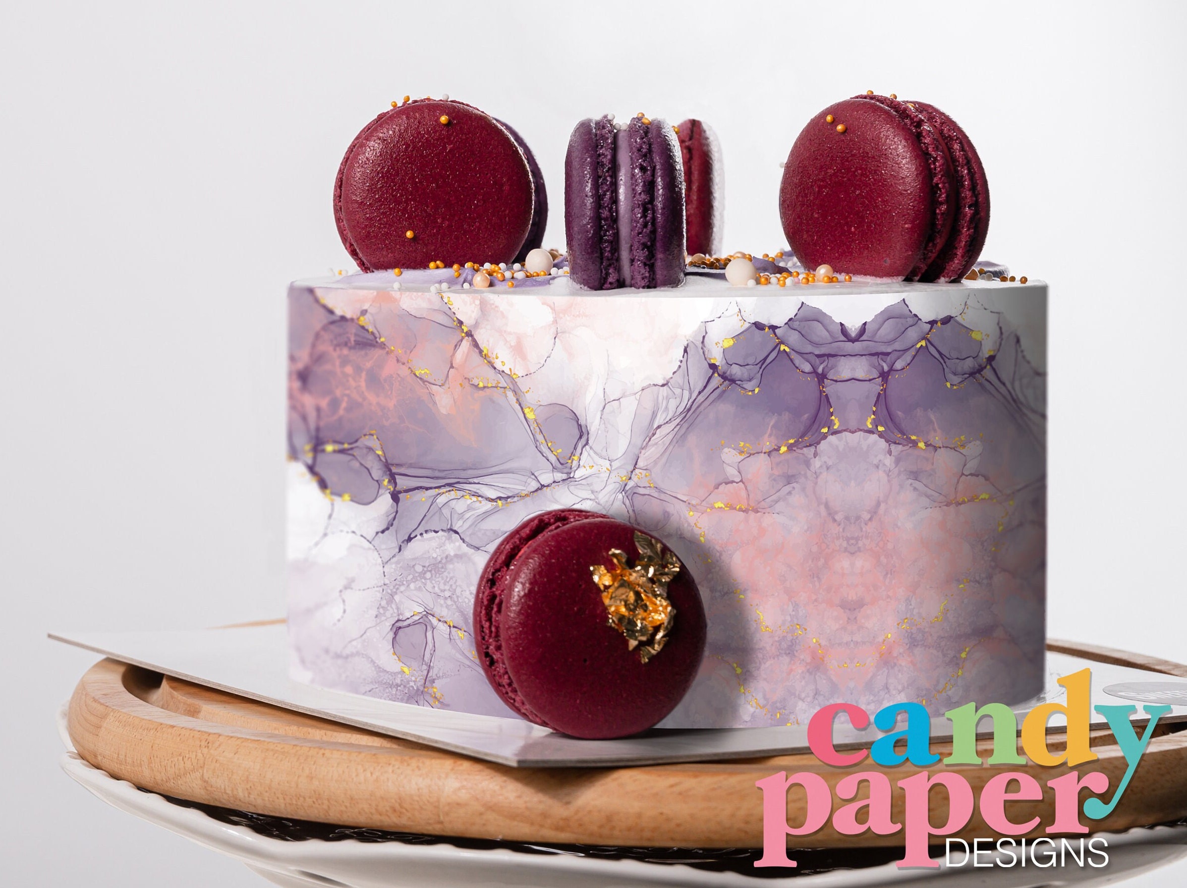 Marble Edible Cake Wrap Edible Cake Topper Edible Image - Etsy