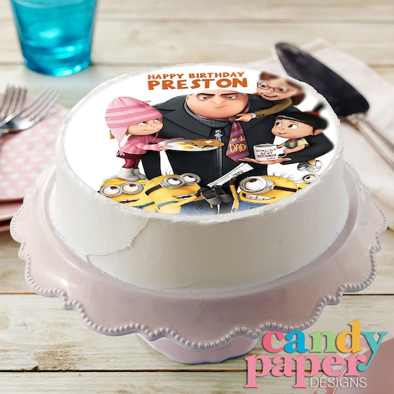 Homemade Despicable Me Birthday Cake