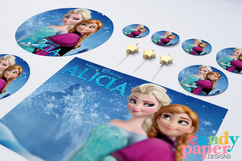 Princess Edible Cake Topper Elsa Edible Cake Topper Edible - Etsy