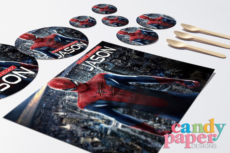 Spiderman Edible Cake Topper Edible Cake Topper Edible - Etsy