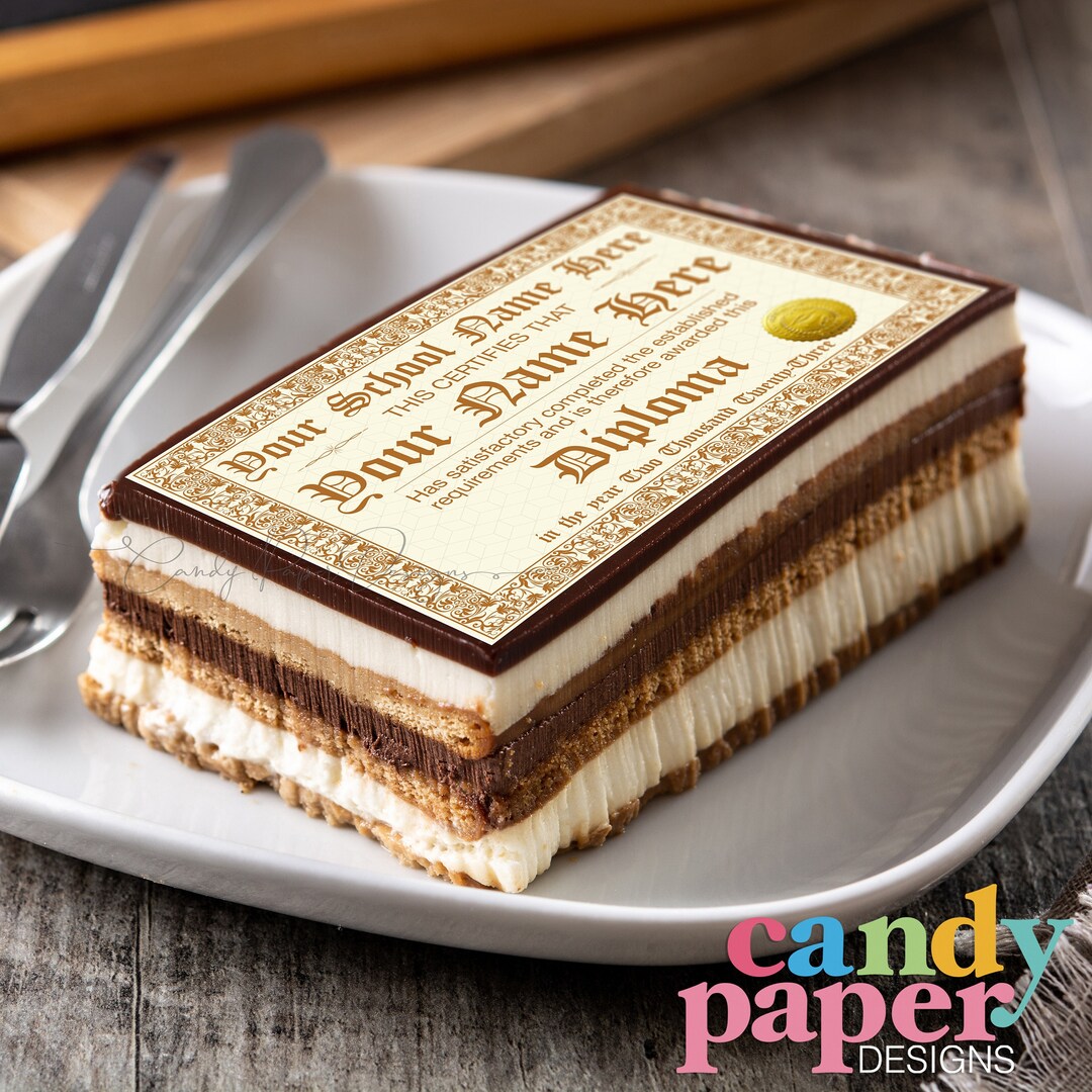 21 Custom Graduation Diplomas Edible Cupcake or Dessert - Etsy