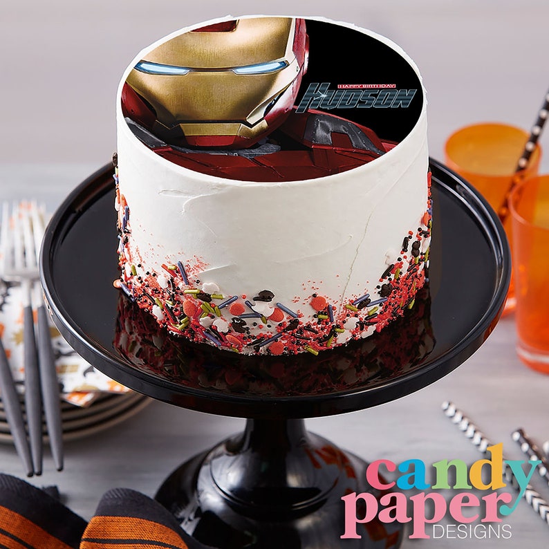 The Avengers Edible Cake Topper Iron Man Edible Cake Topper - Etsy