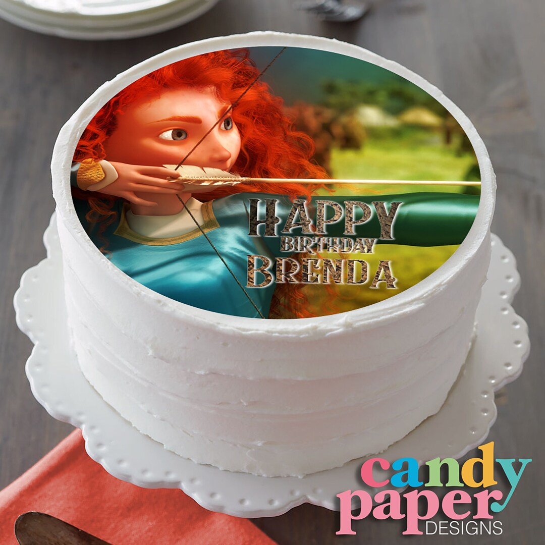 Brave Edible Topper, Edible Cake Topper, Edible Image, Image Edible ...