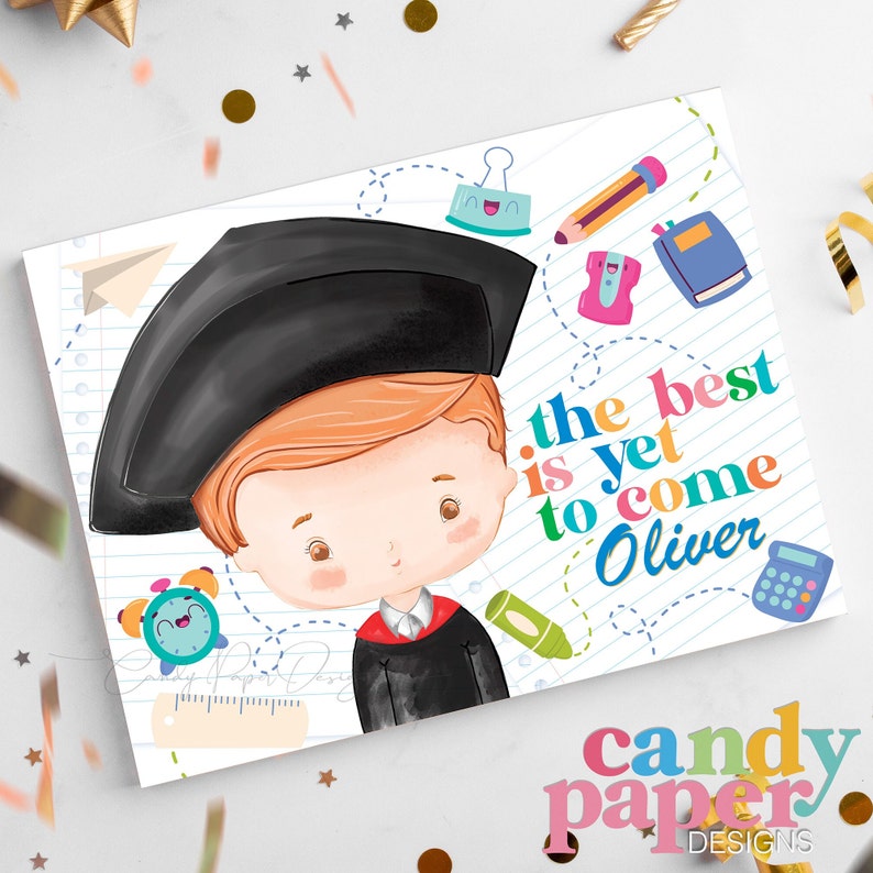 Graduation Edible Cake Toppers Custom Kids Graduation Edible - Etsy