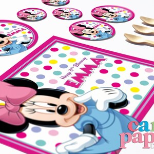 Minnie Mouse Edible Cake Topper, Edible Topper, Edible Image, Image ...