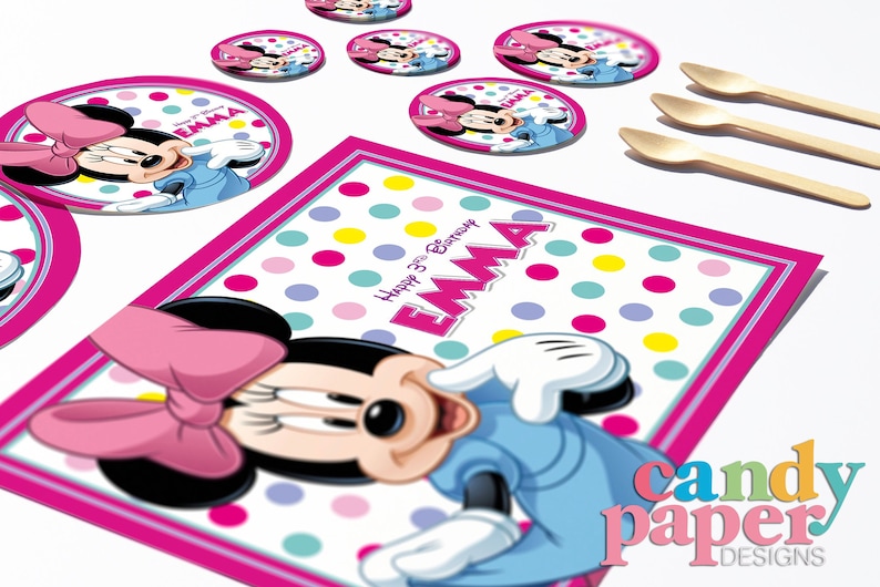 Minnie Mouse Edible Cake Topper Edible Topper Edible Image - Etsy