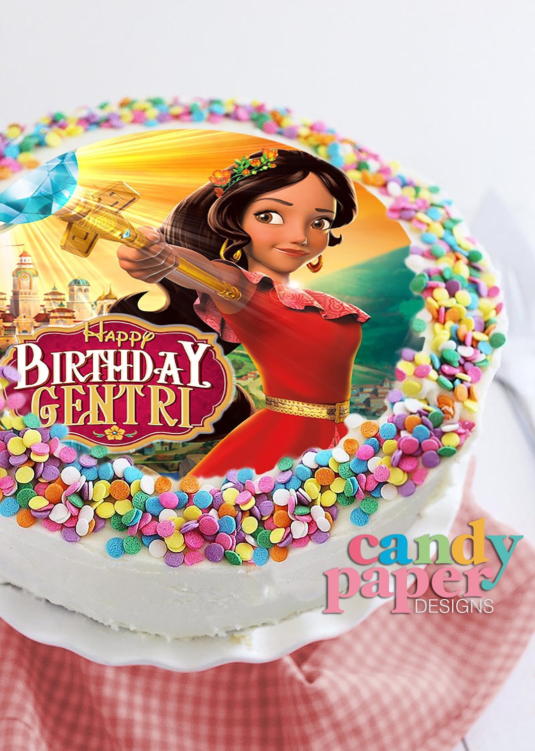 Elena of Avalor Edible Cake Topper, Edible Topper, Edible Image, Image ...