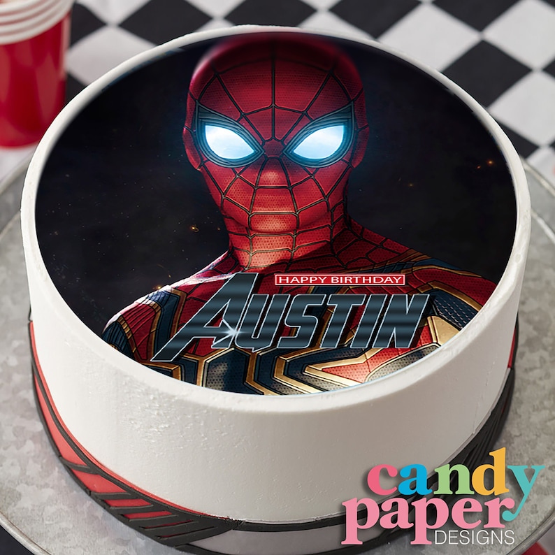 The Avengers Edible Cake Topper Spiderman Edible Cake Topper - Etsy
