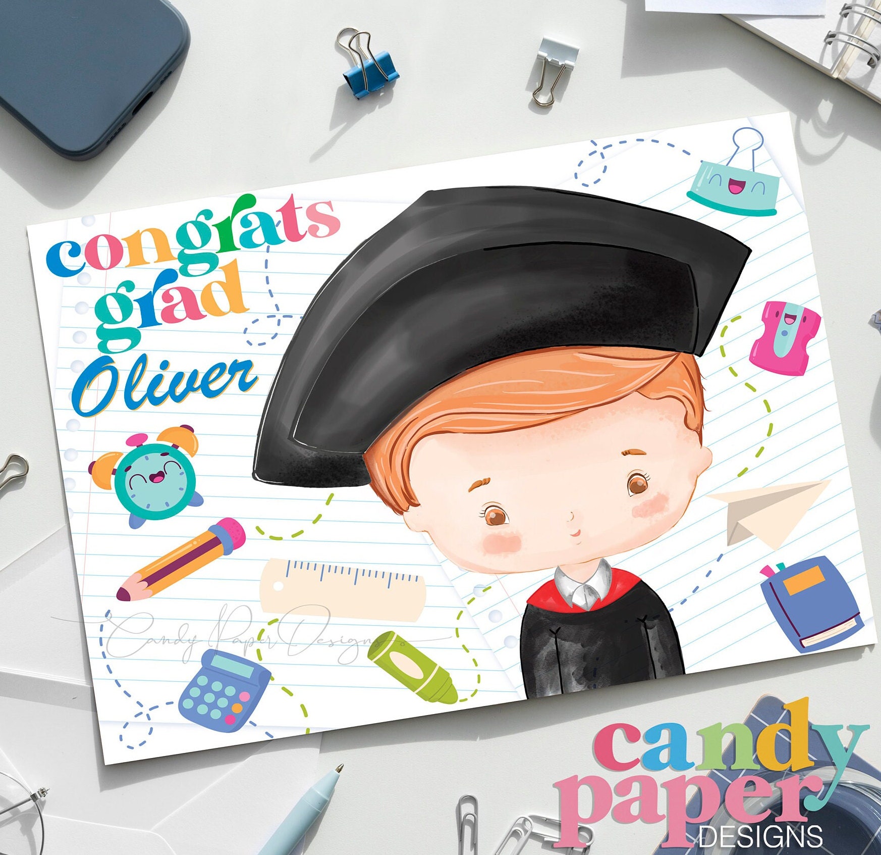 Graduation Edible Cake Toppers Custom Kids Graduation Edible - Etsy
