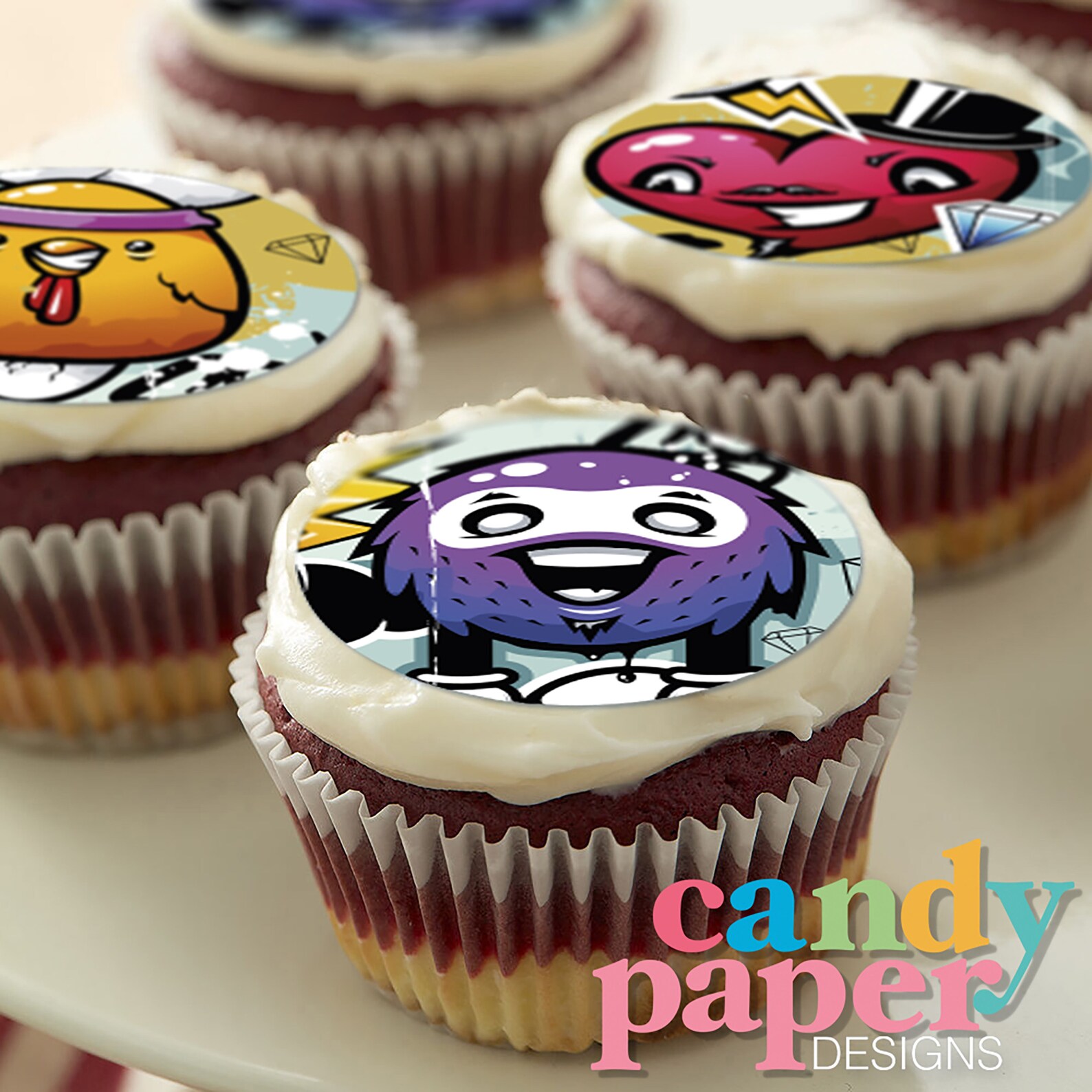 Graffiti Edible Cake Topper, Personalized Frosting Image - Etsy