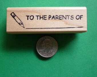 To the Parents of Stamp - Etsy