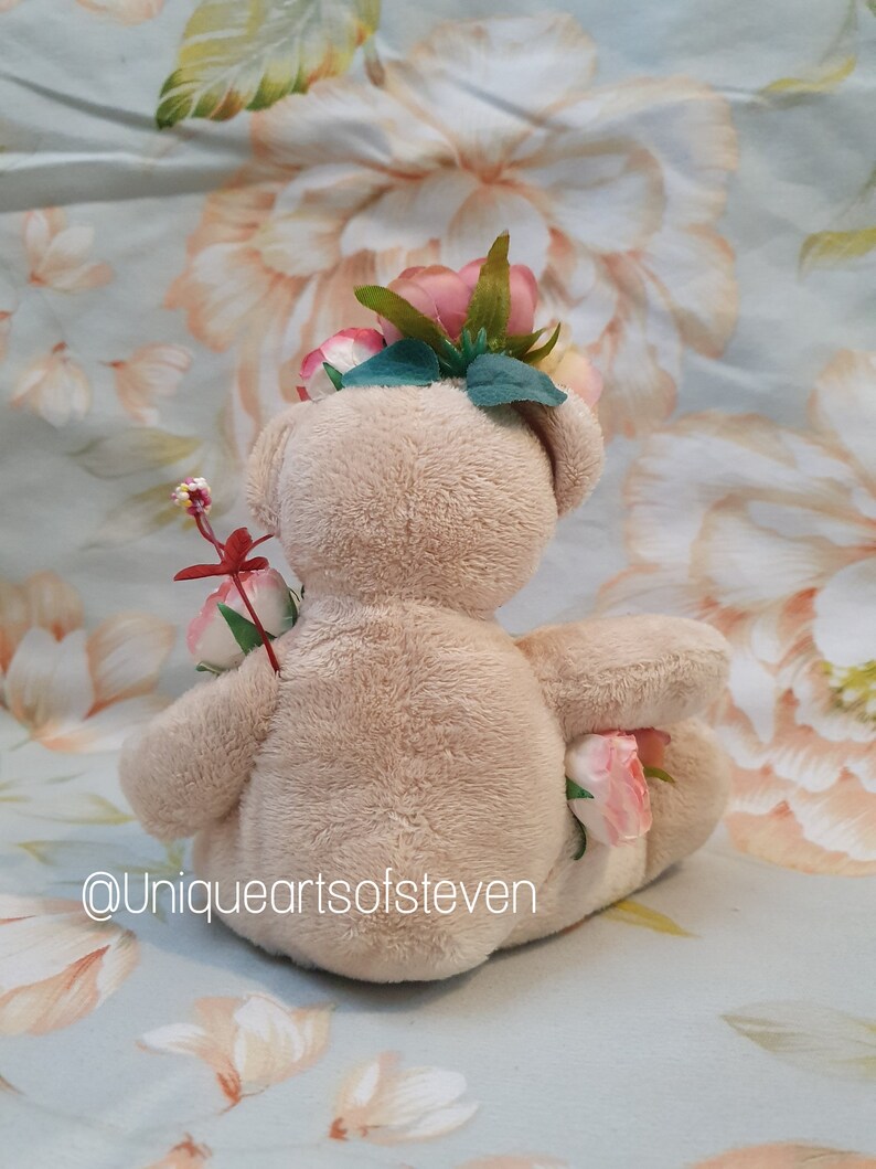 Cute Bouquet of Flowers Plushie; Upcycled Spring Themed Clay Face ...