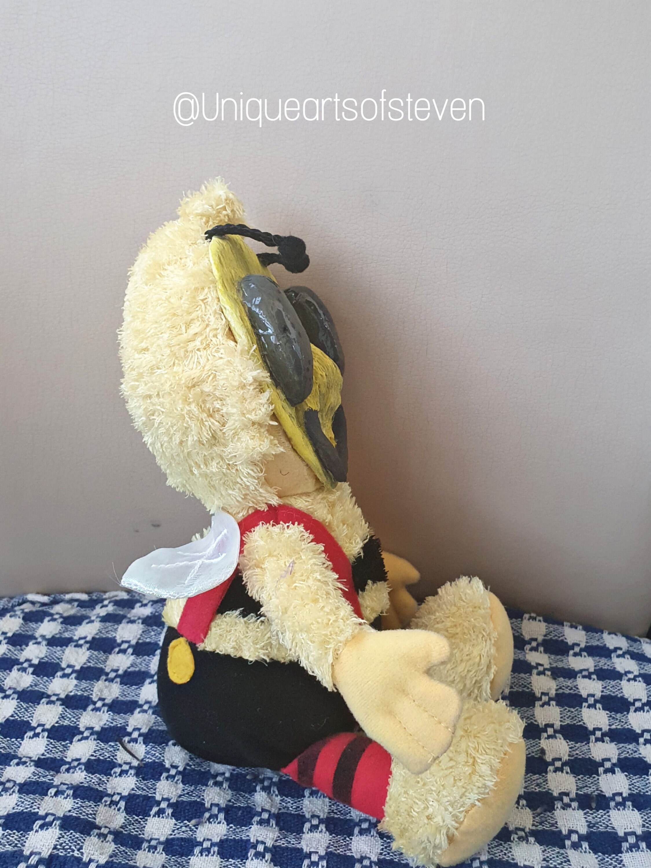 Bee Worker Upcycled Clay Face Plushie - Etsy